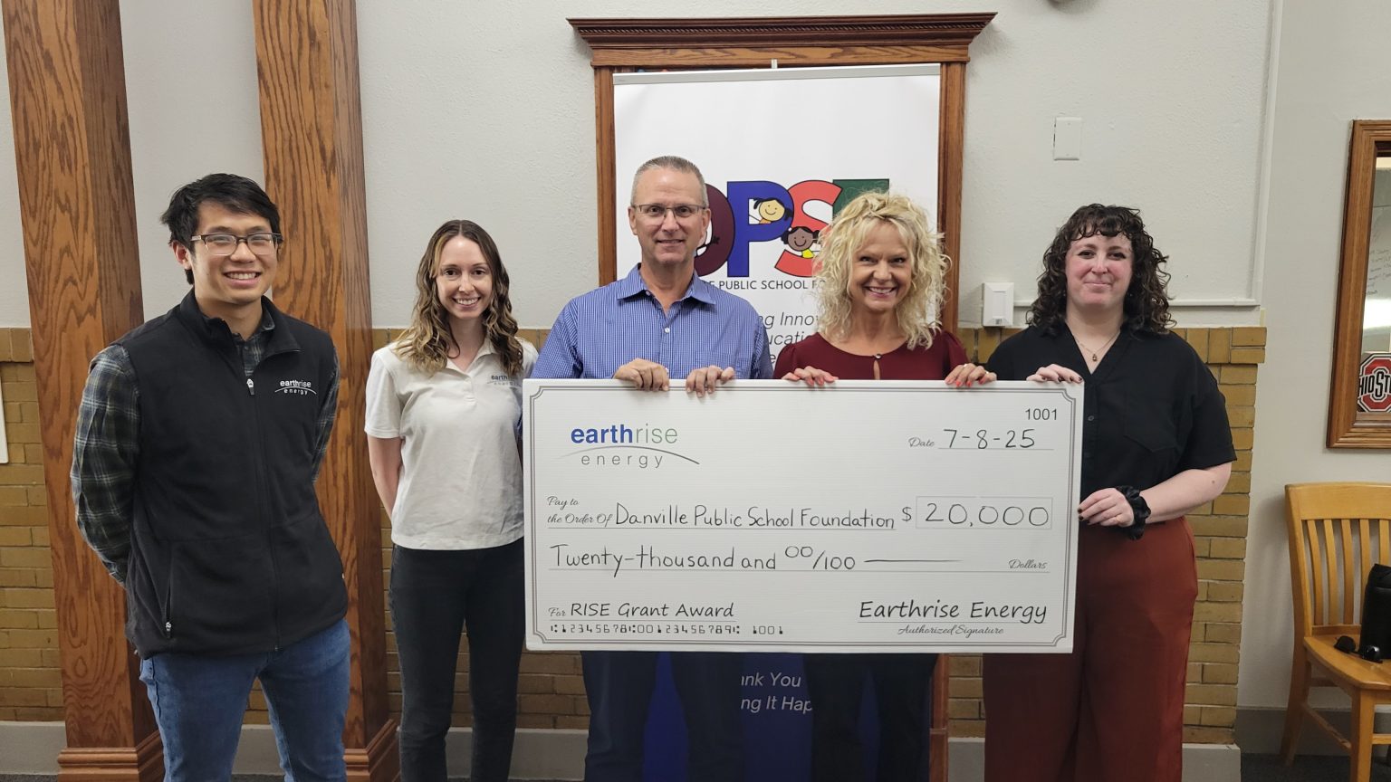 Earthrise Energy Awards $20,000 Grant to Danville Public School Foundation — Earthrise Energy